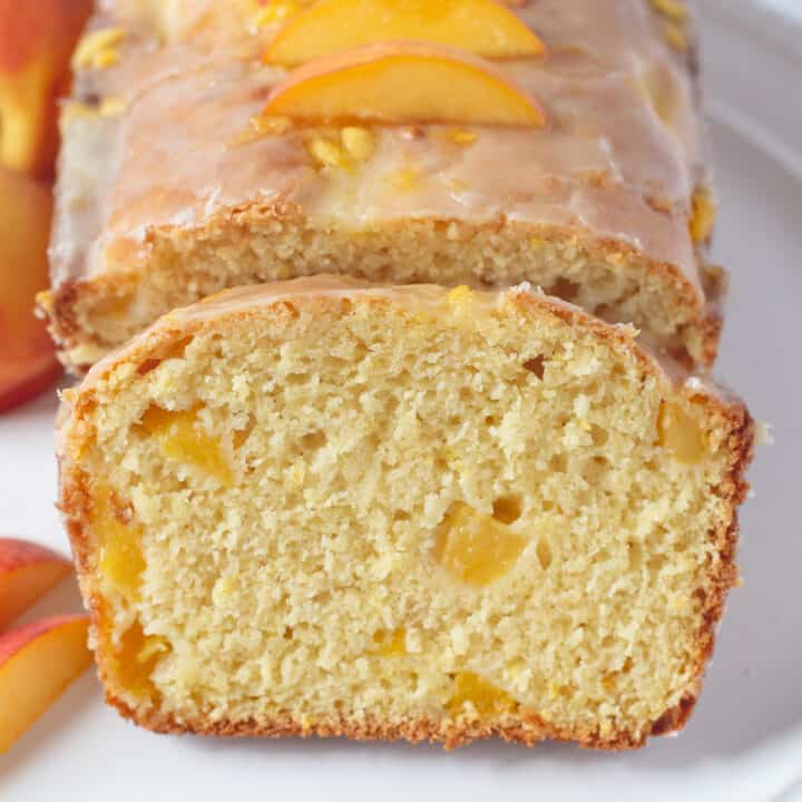 Easy Peach Bread Recipe with Fresh Peaches | She's Not Cookin'