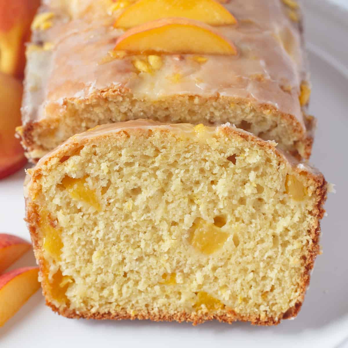 Easy Peach Bread Recipe with Fresh Peaches | She's Not Cookin'