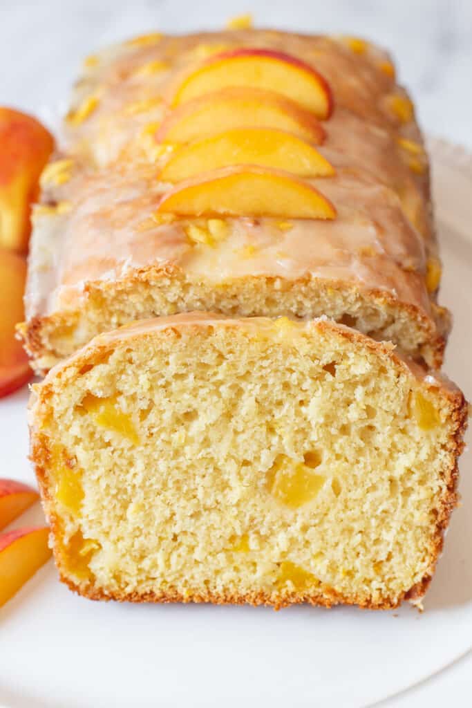 Easy Peach Bread Recipe with Fresh Peaches | She's Not Cookin'