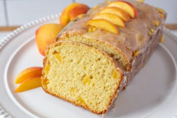 Easy Peach Bread Recipe with Fresh Peaches | She's Not Cookin'