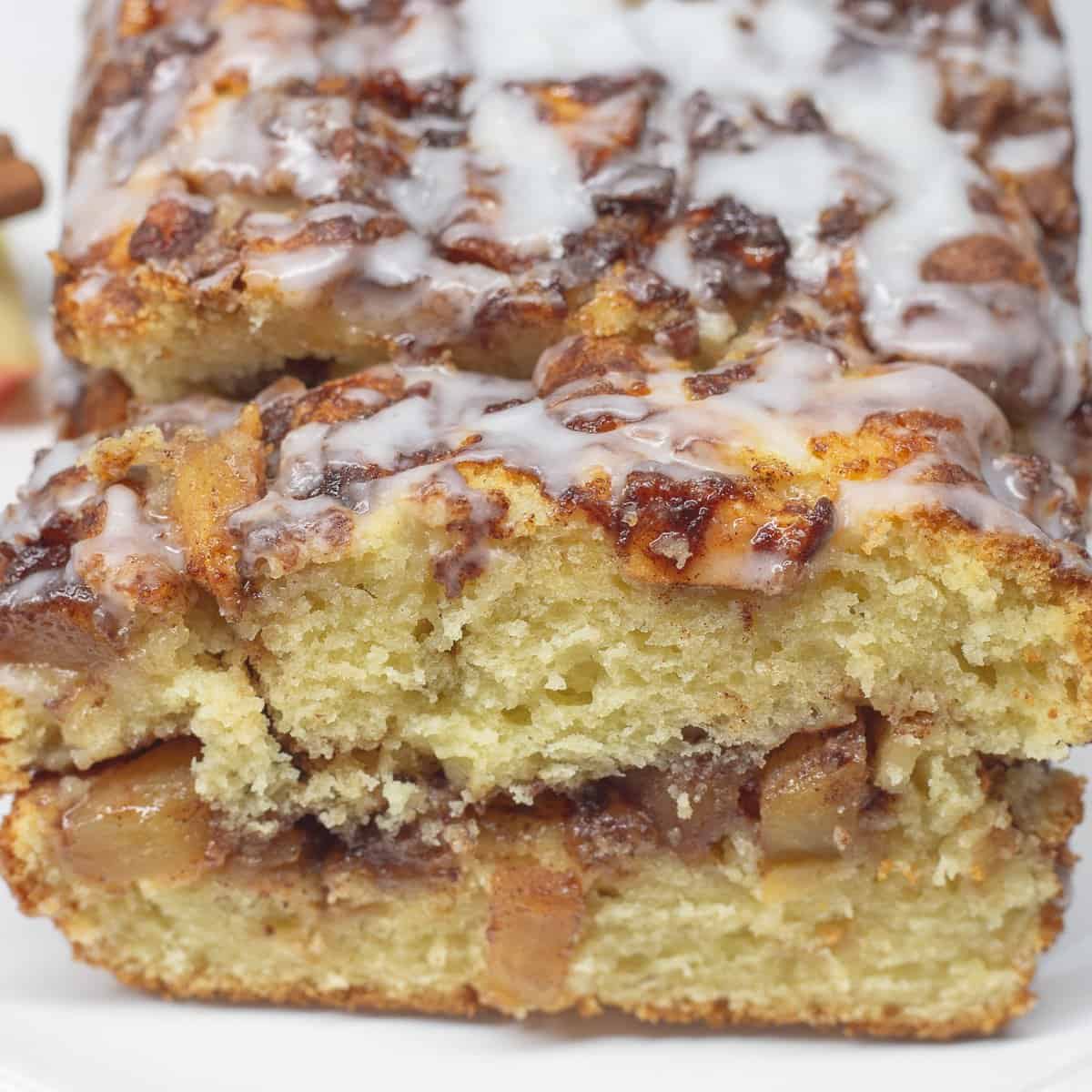 Apple Fritter Bread | She's Not Cookin'