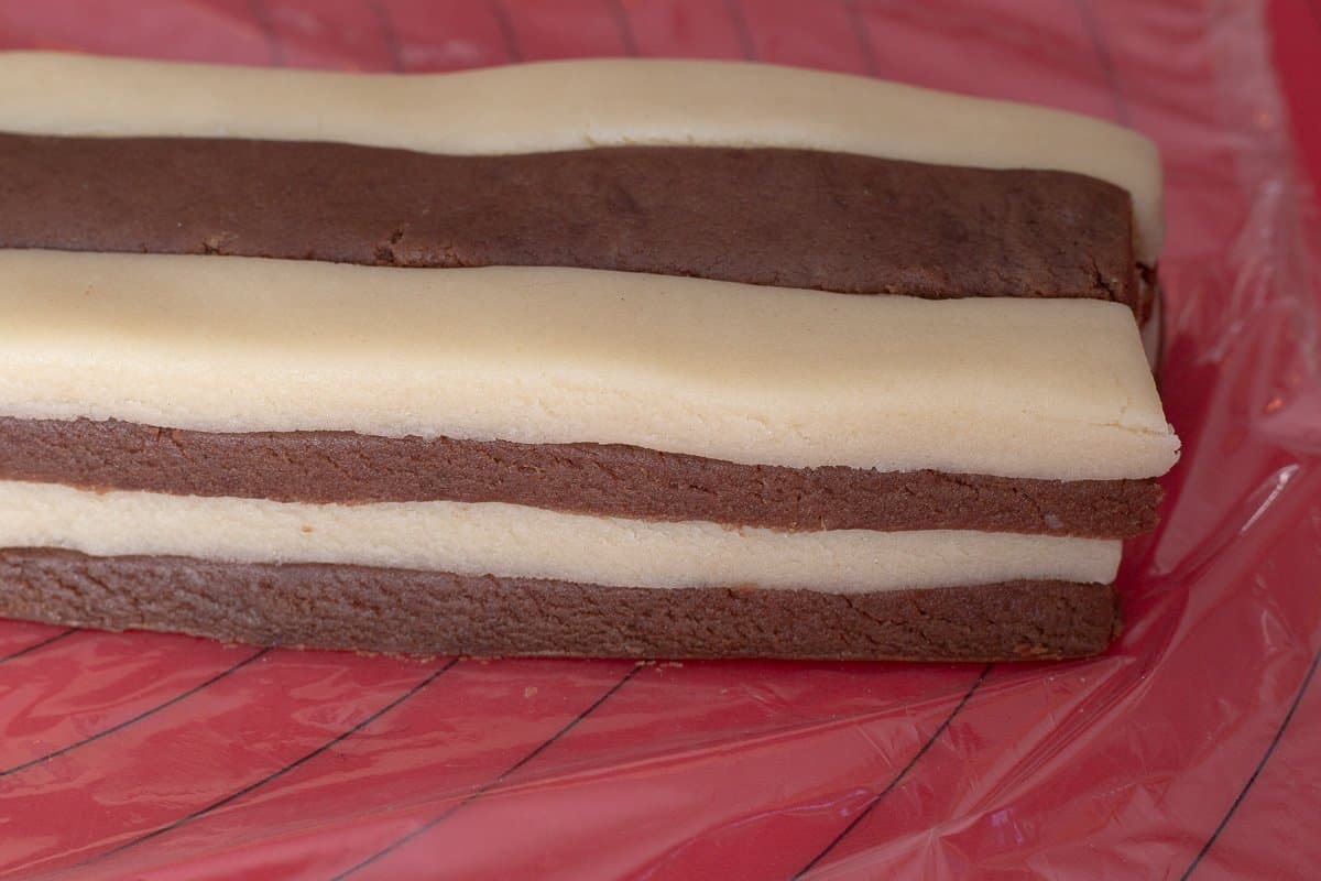 Checkerboard & Swirl Shortbread Cookies | She's Not Cookin'