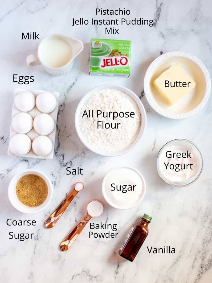 Bakery Style Pistachio Muffins With Pudding Mix | She's Not Cookin'