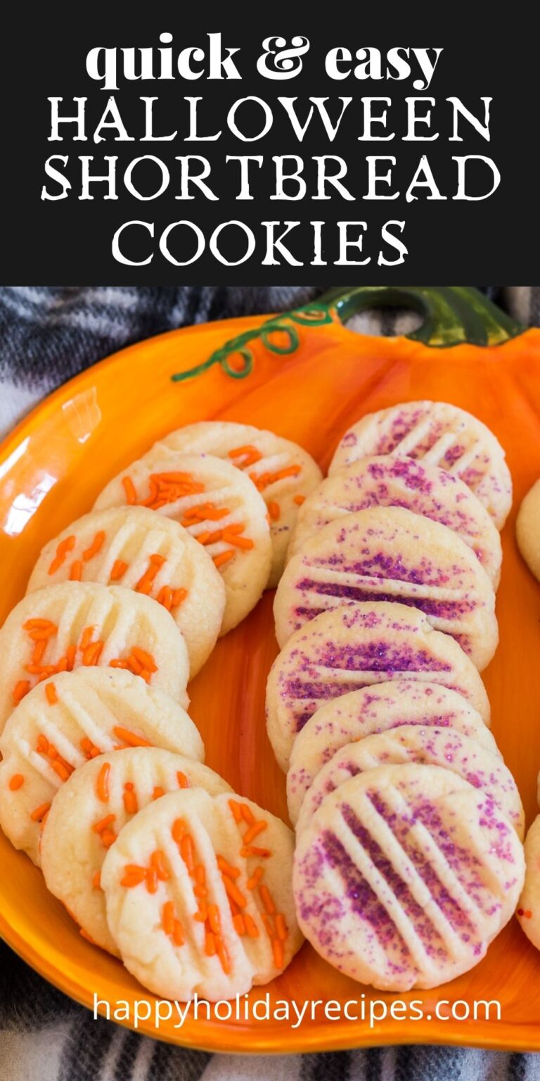 Halloween Shortbread Cookies | She's Not Cookin'