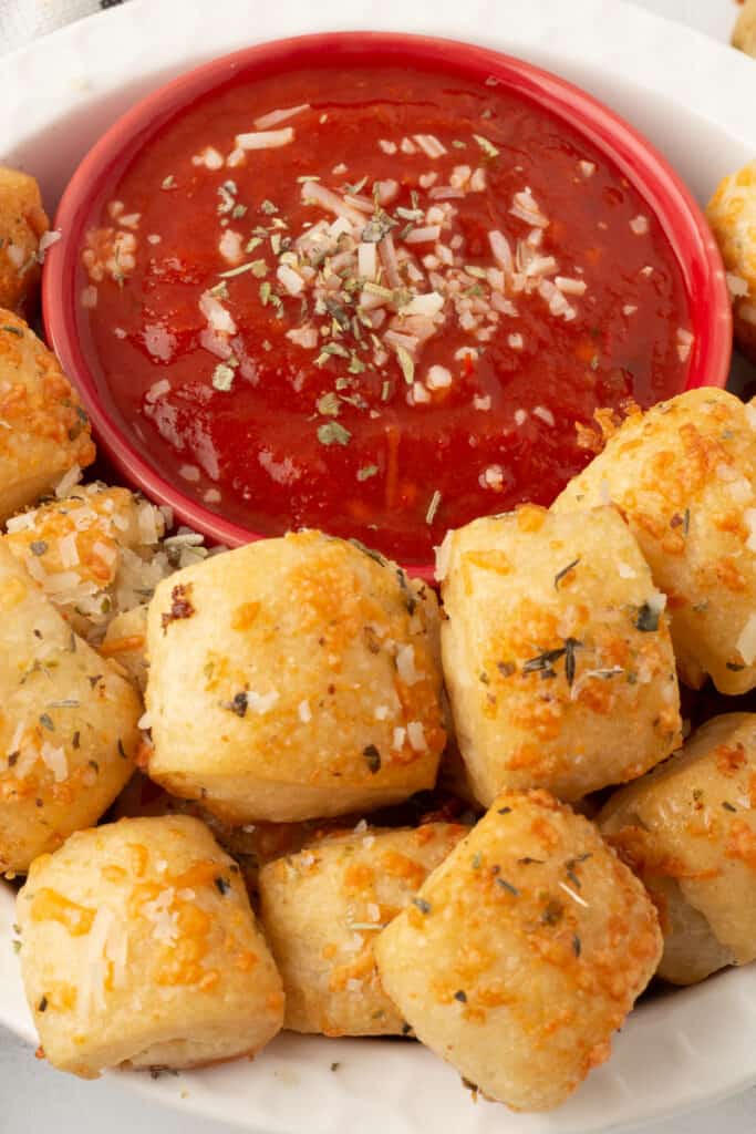 Parmesan Bread Bites Recipe | She's Not Cookin'