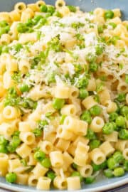 Pasta e Piselli (Italian Pasta and Peas Recipe) | She's Not Cookin'
