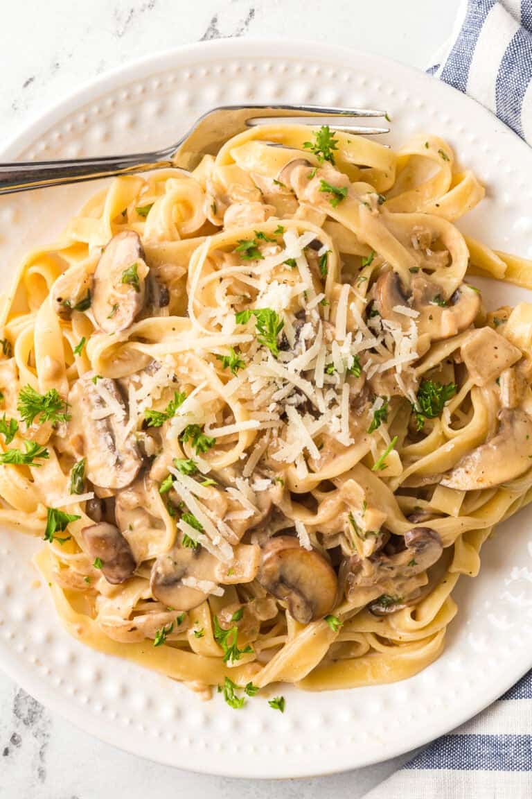 Creamy Mushroom Pasta (30 Minutes) | She's Not Cookin'
