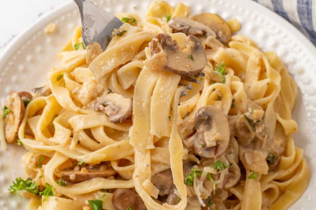 Creamy Mushroom Pasta (30 Minutes) | She's Not Cookin'