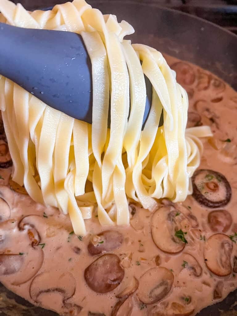 Creamy Mushroom Pasta (30 Minutes) | She's Not Cookin'