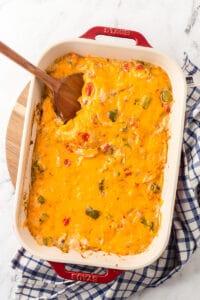 Easy King Ranch Chicken Casserole Recipe with Rotel | She's Not Cookin'