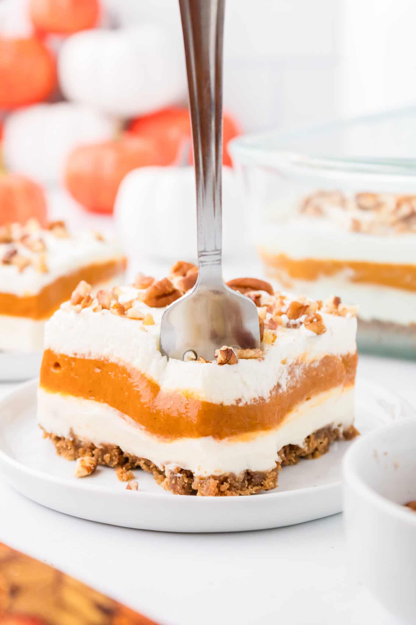 BEST Pumpkin Delight Recipe (Easy No-Bake Dessert) | She's Not Cookin'