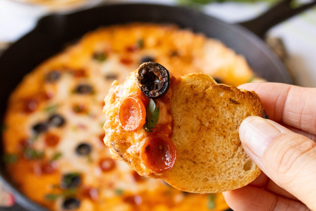 Pizza Dip With Cream Cheese | She's Not Cookin'