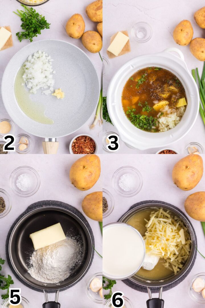 Easy Slow Cooker Potato Soup | She's Not Cookin'