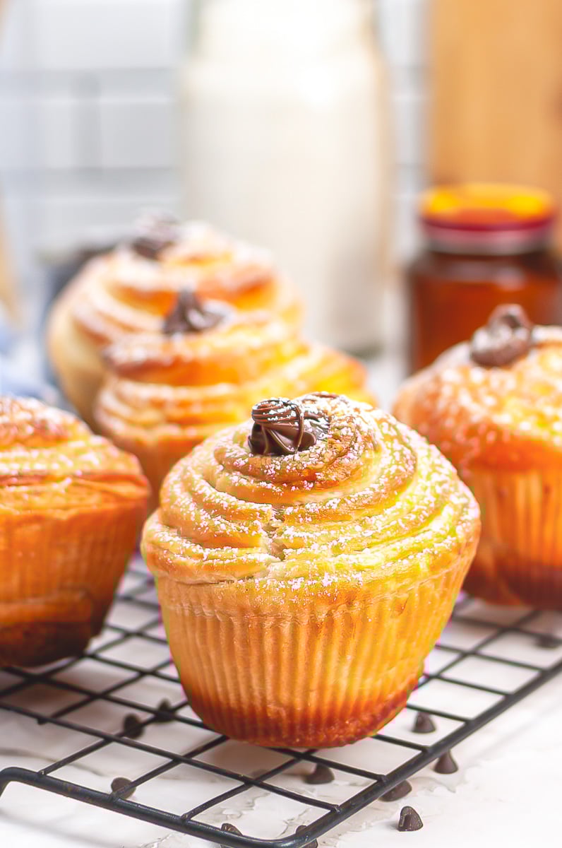 Chocolate-Filled Cruffin Recipe | She's Not Cookin'