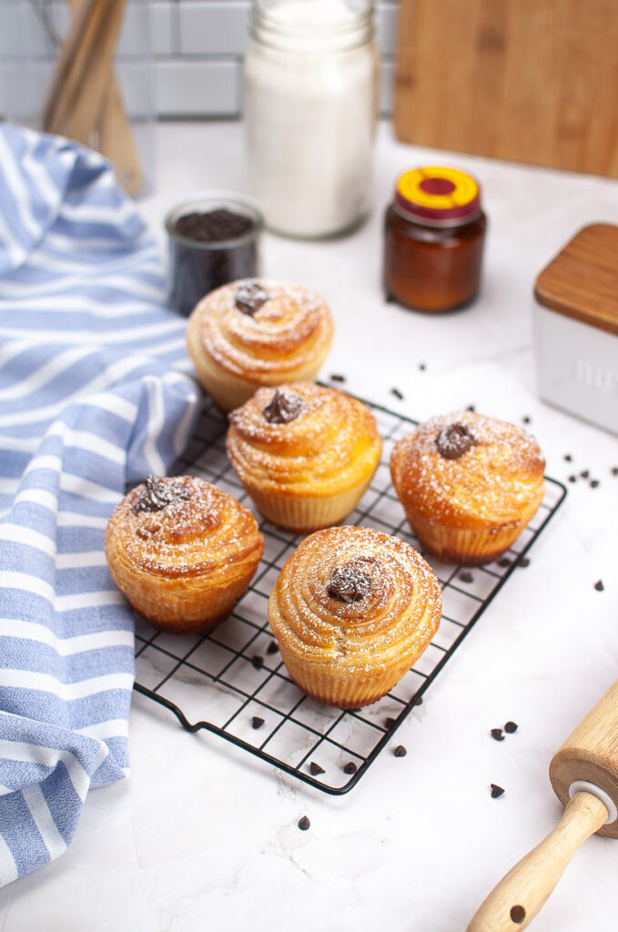 Chocolate-Filled Cruffin Recipe | She's Not Cookin'
