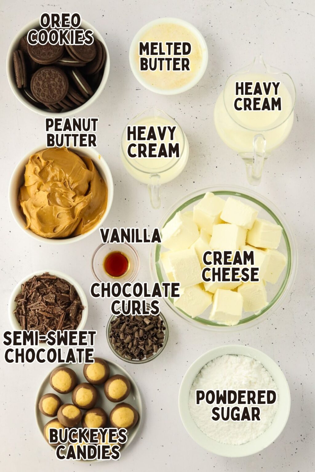 No Bake Peanut Butter Cheesecake (Buckeye's Optional) | She's Not Cookin'