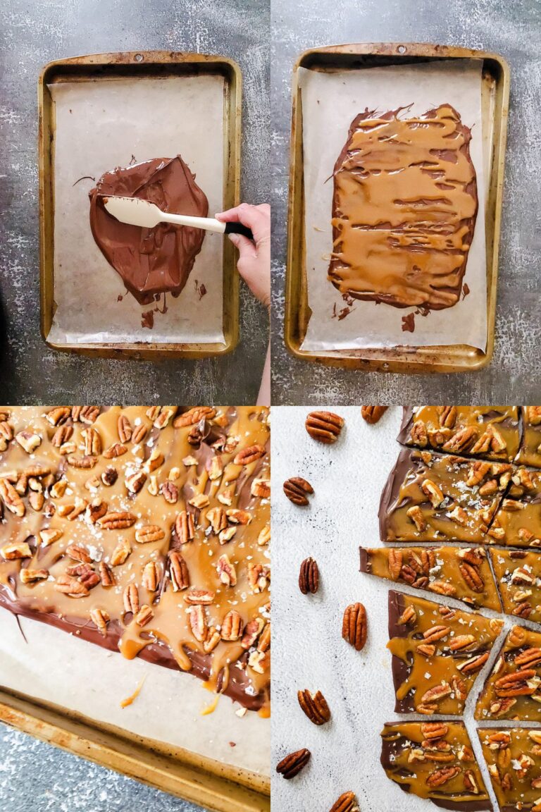 Caramel Chocolate Turtle Bark | She's Not Cookin'