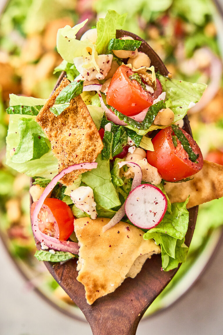 Loaded Fattoush Salad | She's Not Cookin'