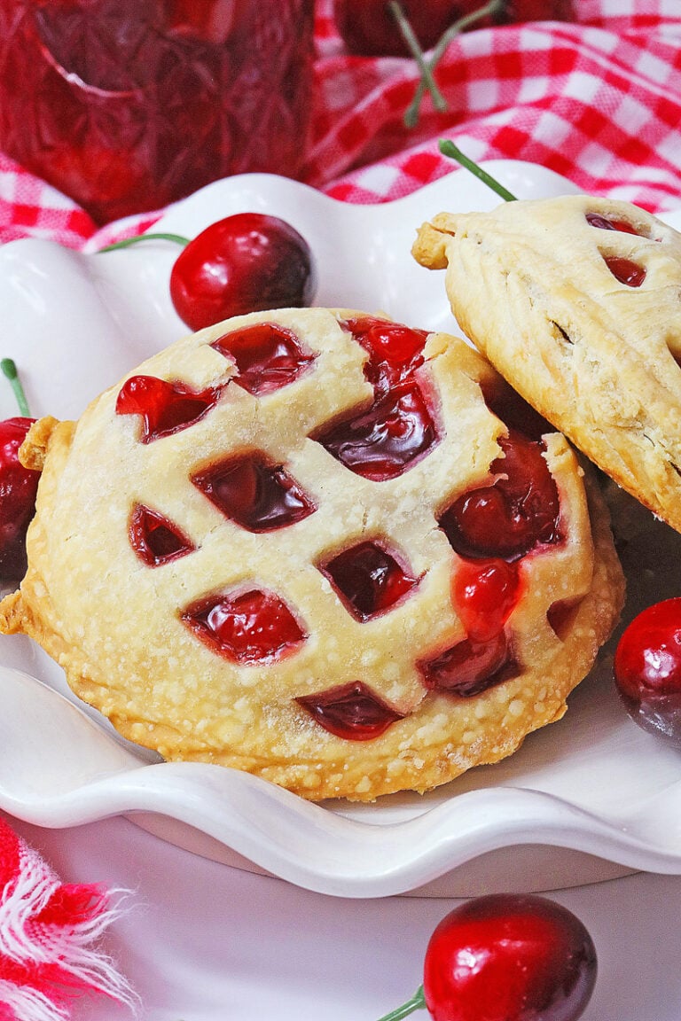 Mini Cherry Pies (with Store-bought Pie Crust) | She's Not Cookin'