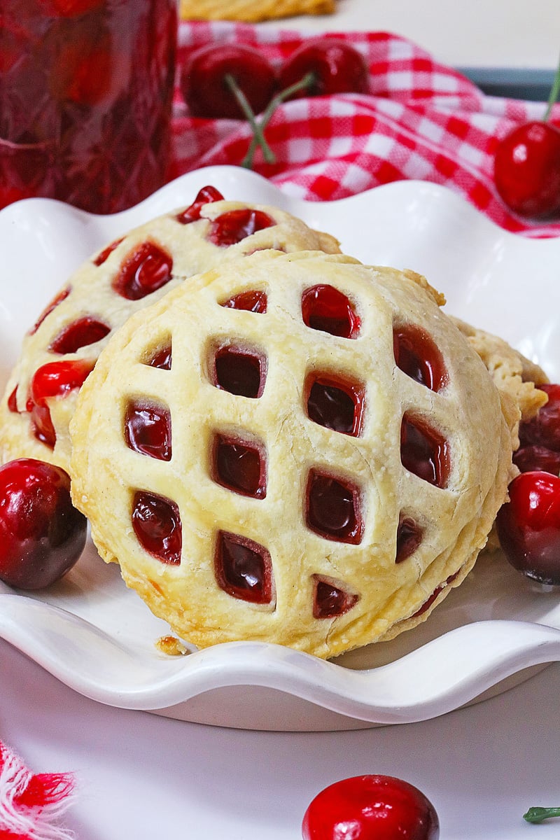 Mini Cherry Pies (with Store-bought Pie Crust) | She's Not Cookin'