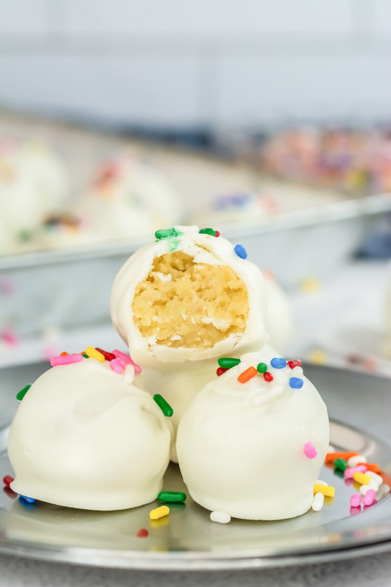 Vanilla Cake Balls | She's Not Cookin'