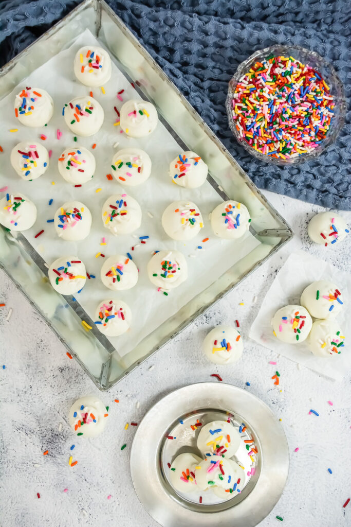 Vanilla Cake Balls | She's Not Cookin'
