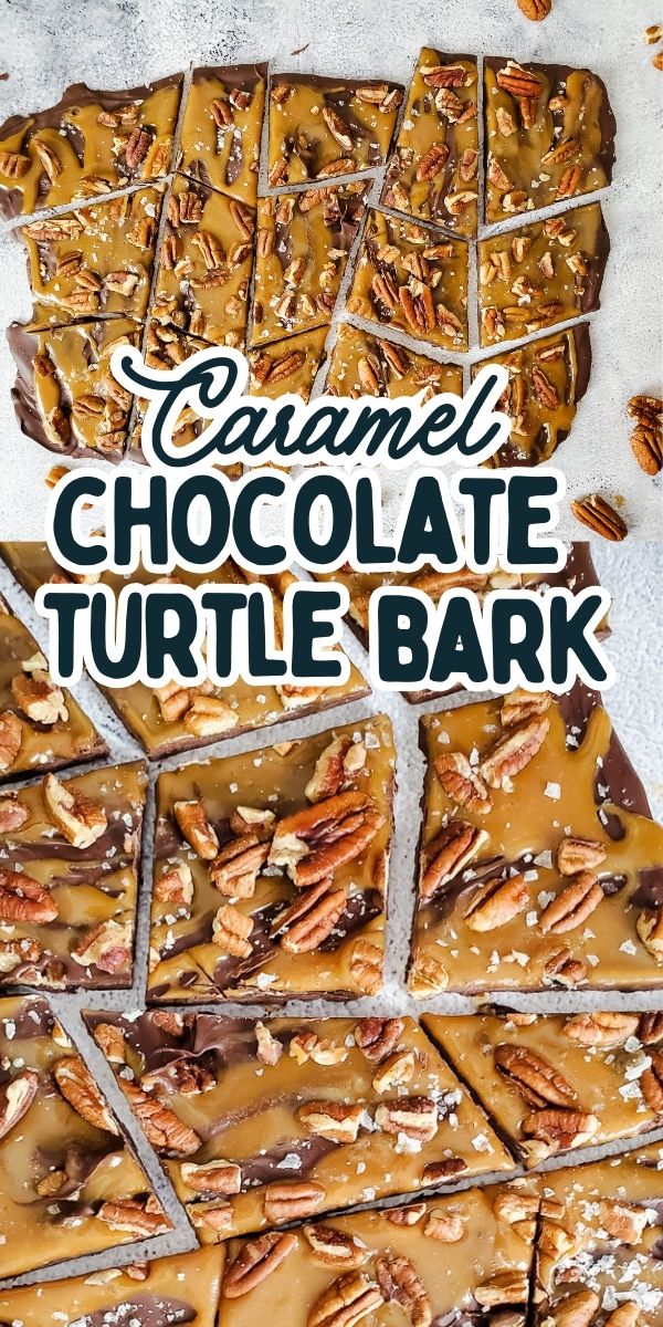 Caramel Chocolate Turtle Bark | She's Not Cookin'