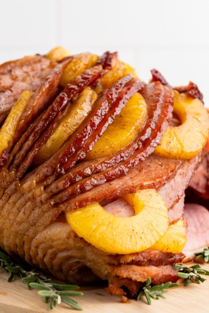 Brown Sugar Pineapple Ham | She's Not Cookin'
