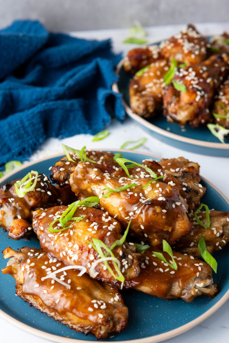 Crispy Baked Asian Sticky Chicken Wings | She's Not Cookin'