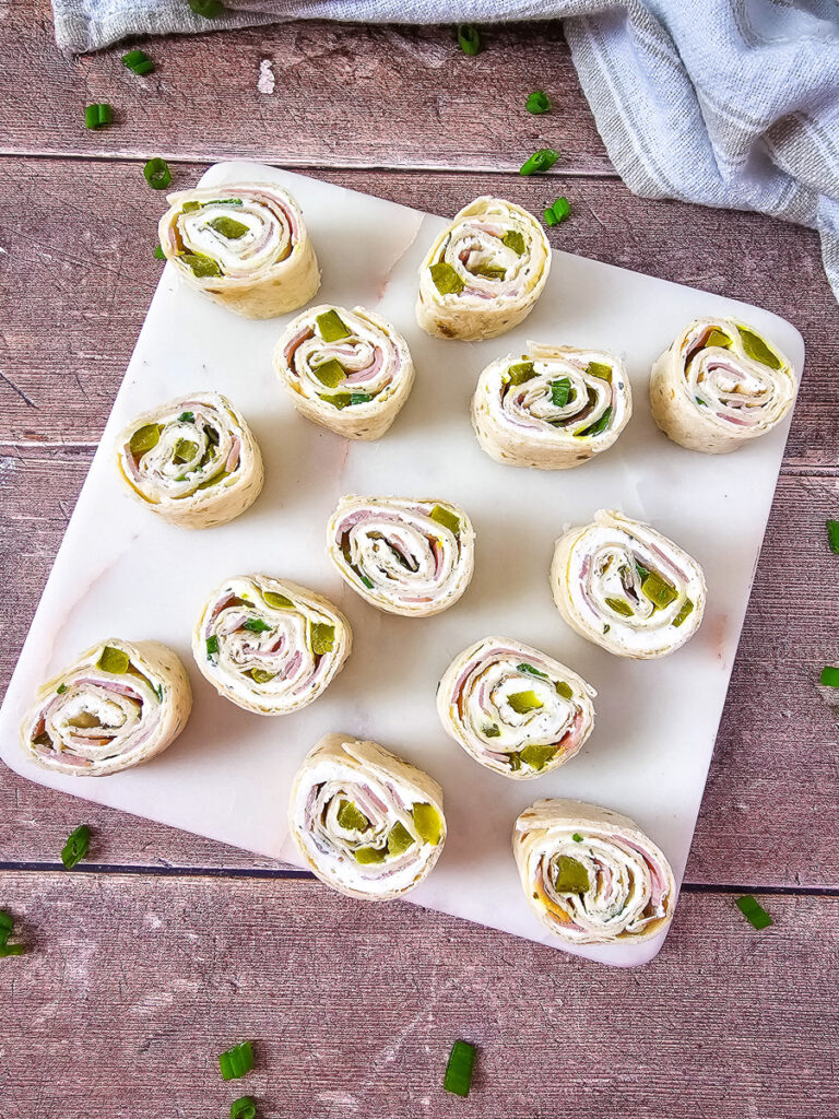 Dill Pickle Pinwheels | She's Not Cookin'