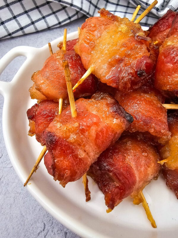 Bacon Wrapped Pineapple Bites | She's Not Cookin'