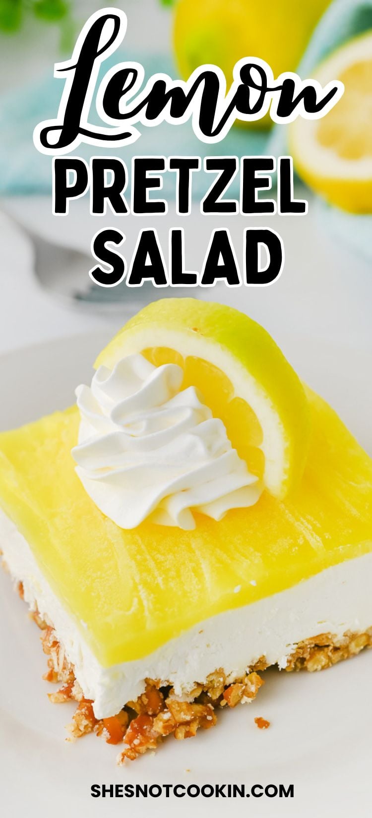 Strawberry Pretzel Salad Without Cool Whip | She's Not Cookin'