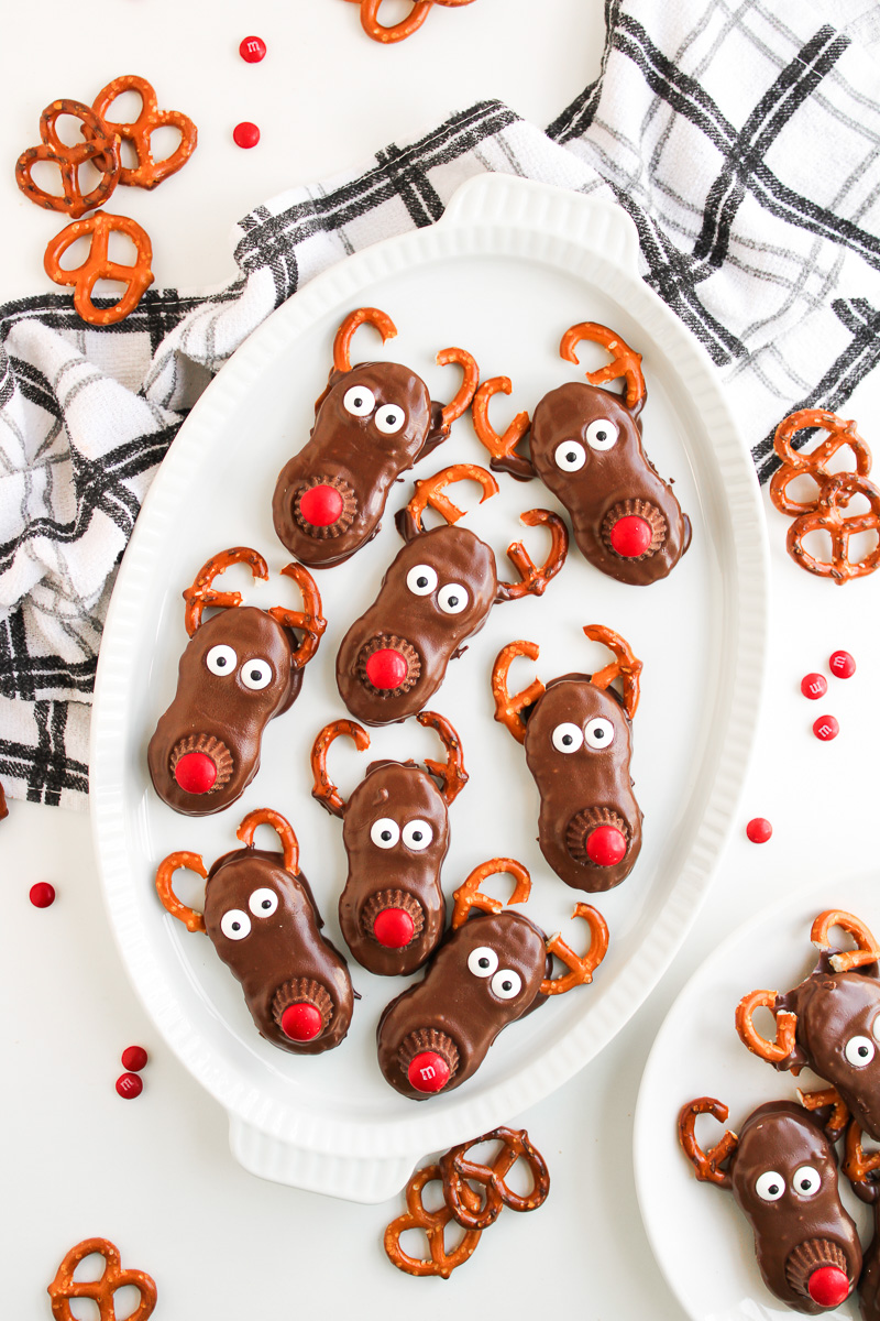 Reindeer Nutter Butter Cookies | She's Not Cookin'