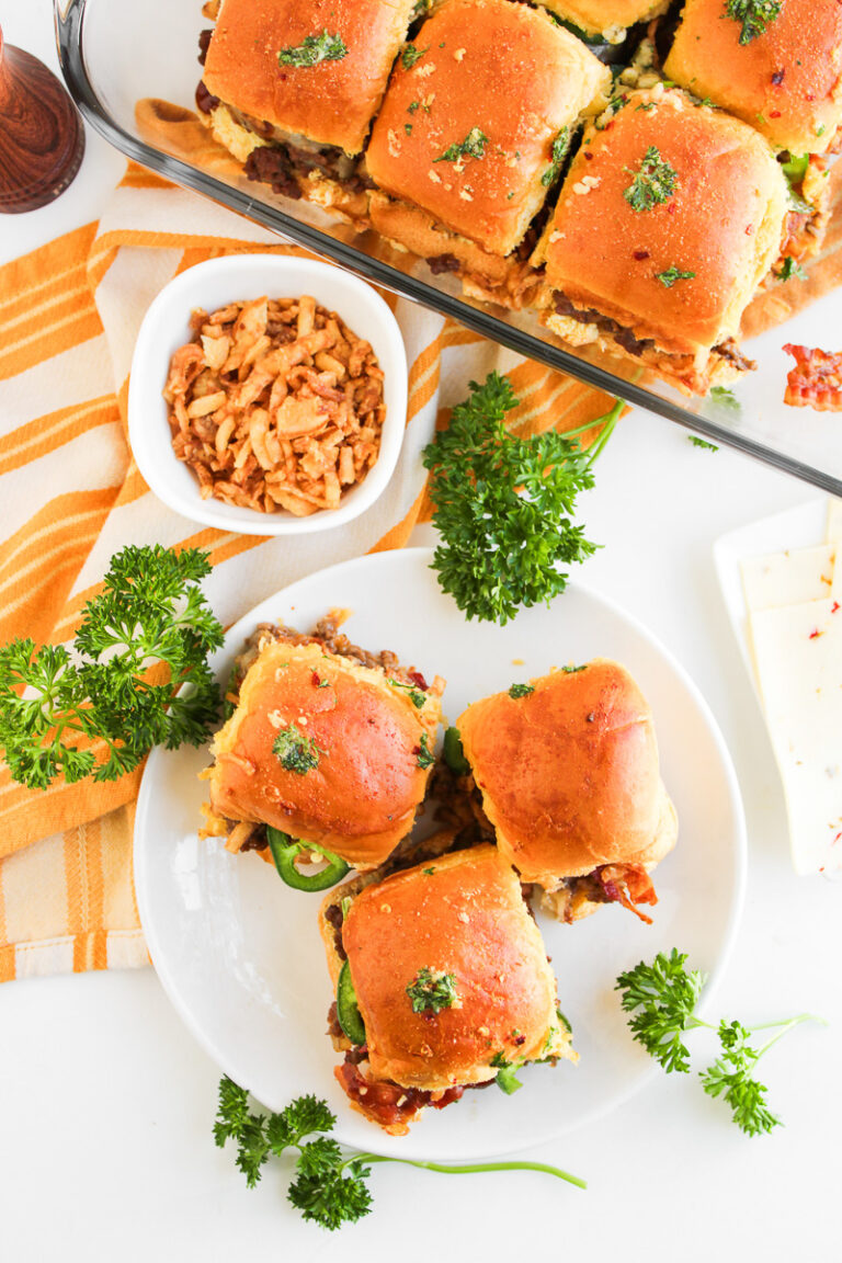 Cowboy Sliders With Ground Beef | She's Not Cookin'