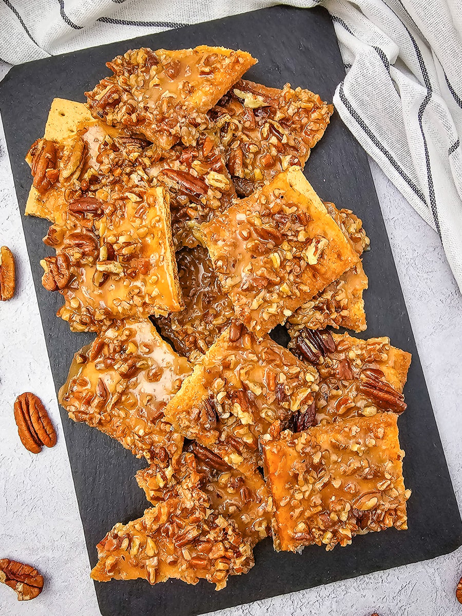 Pecan Pie Bark | She's Not Cookin'