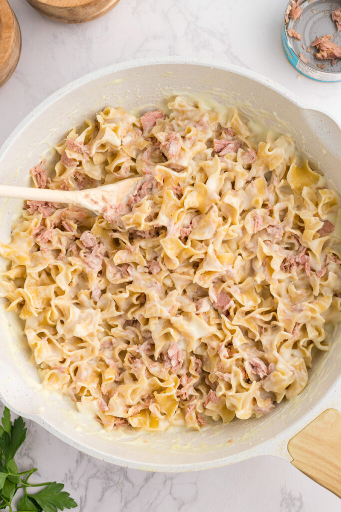 Creamy Homemade Tuna Helper | She's Not Cookin'
